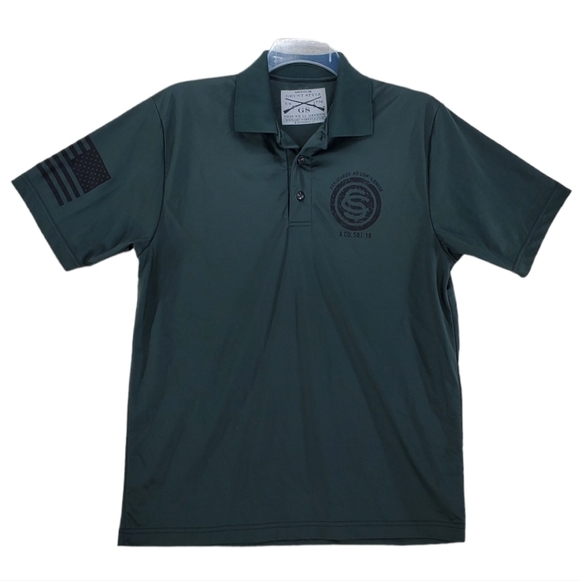 Grunt Style | Shirts | Grunt Style Polo Shirt Men M Gray Green Ss ...